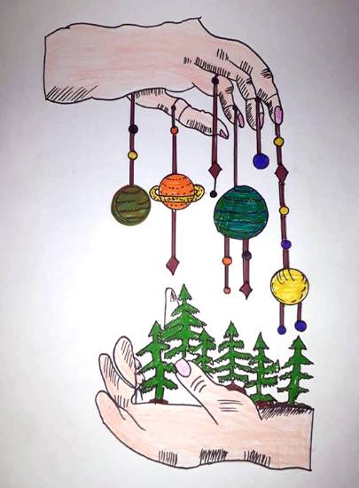 Science day Painting by Jainil Bhavsar
