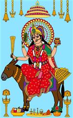Goddess shitla Painting by Harshit Pustake