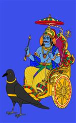 Lord shani Painting by Harshit Pustake