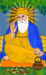 Gurunanak Painting by Harshit Pustake