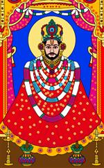 Lord khatu shyam Painting by Harshit Pustake