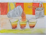 The tea stall Painting by Aadhira MV