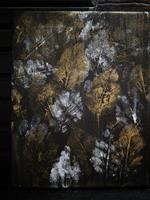 Leaf abstract Painting by Sundus Khalil