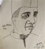 JAWAHAR LAL NEHRU Painting by Abhimaneyu Singh