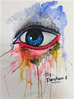 EYE 'SPLASH" PAINTING Painting by Darshan K.