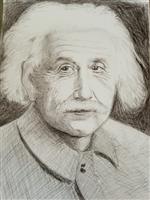 Einstein - The Great Scientists Painting by Nency Bhingradiya
