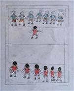 My favorite game - Kabaddi Painting by Namrata Kove