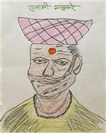 Tanaji Malusare Painting by Dinesh Pawara