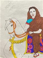 Maharani Tarabai Painting by Pooja Bhale