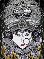 Devi Mandala Painting by Kangna Garg