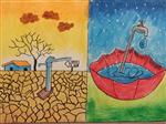 It's all about water management Painting by Drashy Shah