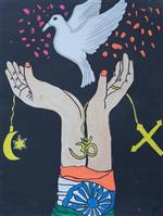 Secularism in India Painting by Varsha Vasalle