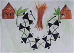 Adivasi dance Painting by Ashwini Thapad