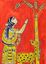 Pattachitra art Painting by Swastika Maiti