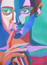 The Silent Lady Painting by Anjali Bhagat
