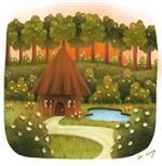 Cozy Sunset Painting by Mansee Dave