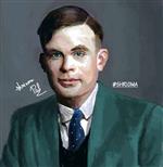 Sir Alan Mathison Turing Painting by Shrioma Pal