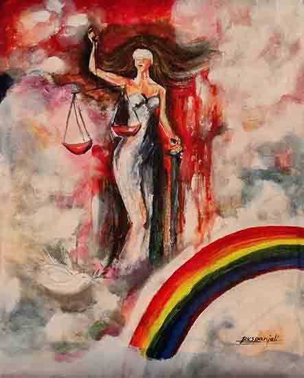 Justice Painting by Puspanjali Sharma