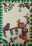 Madhubani - Birds Painting by Anaya Bhola