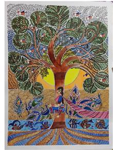 The Kalpavriksh, Painting by Emerging Artist Nehal Shah