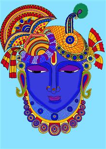 Lord shree nath, Print by Young Artist Harshit Pustake