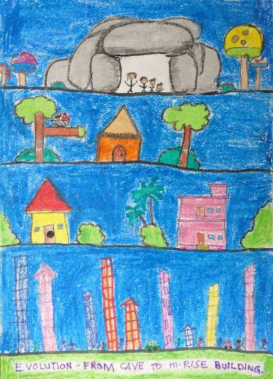 Evolution Painting by Thiyakshwa Sureshkumar